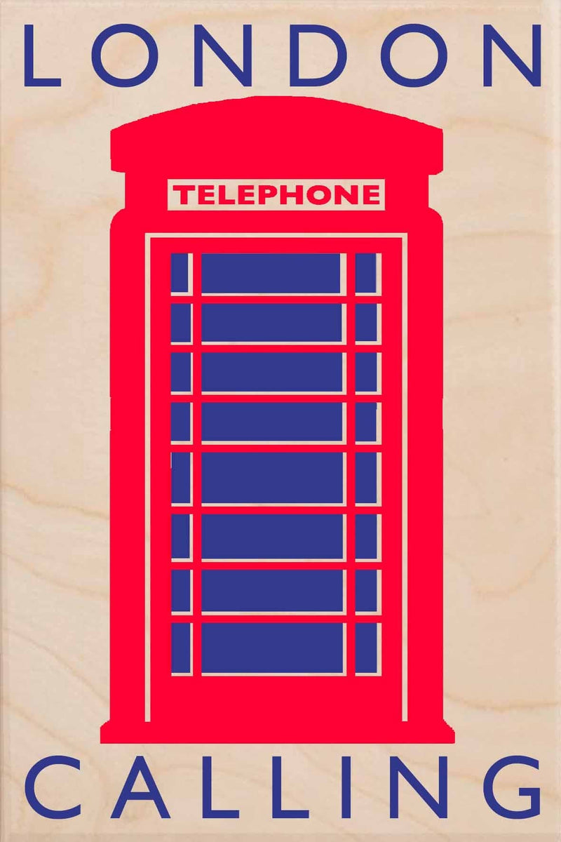 LONDON CALLING sustainable wood card : Postcard – Mind Online Store
